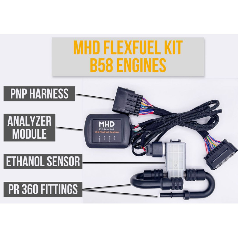 Kit d'analyseur d'ethanol E85 FlexFuel MHD Canbus S55 N55 BMW
